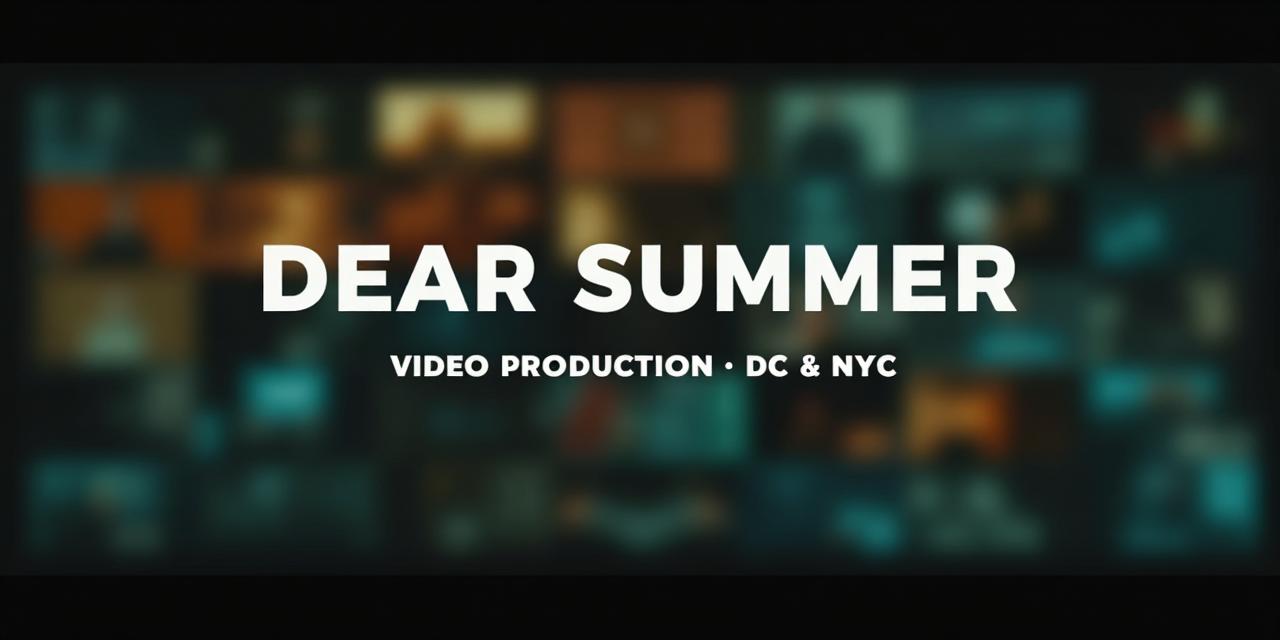 Dear Summer - Video Production Company DC & NYC